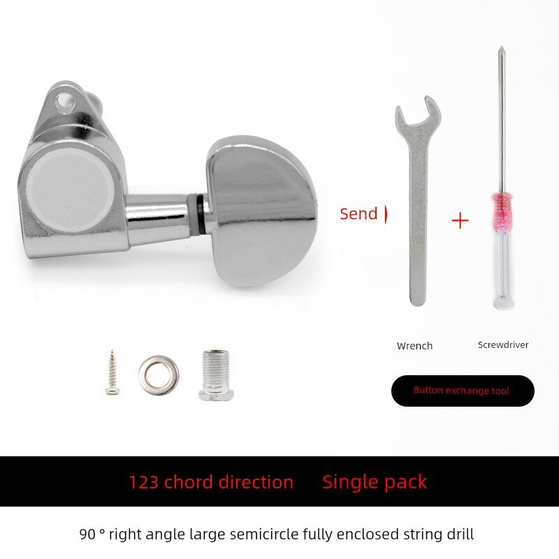 Гитарный тюнер Yamaha, 90-градусный гитарный тюнер, тюнер с полностью закрытой ручкой, универсальная металлическая