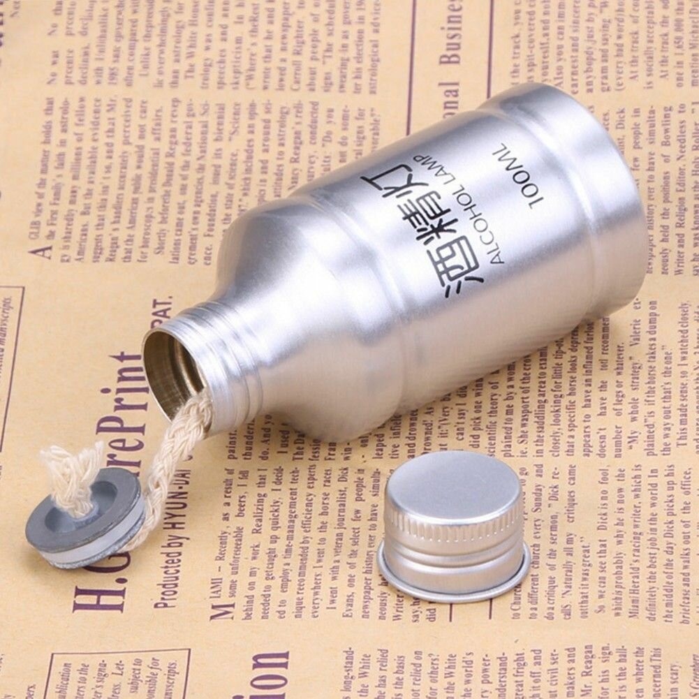 Штучная портативная металлическая лампа спиртовая жидкая горелка для выживания на открытом воздухе кемпинг