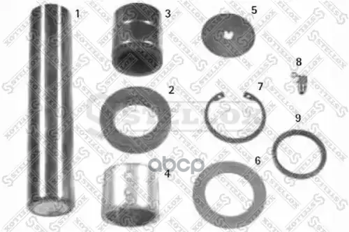 Р/к шкворня! с подш 34.5x35x174 на сторону MAN 6/8.100 8/9/10.150 L01. L02. L04 Stellox арт. 8416051SX