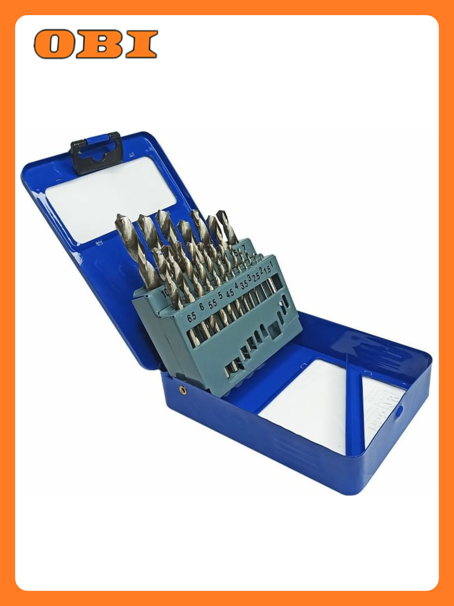 Набор сверл по металлу HSS 19 шт, 1-10 мм Vertextools 0987-19