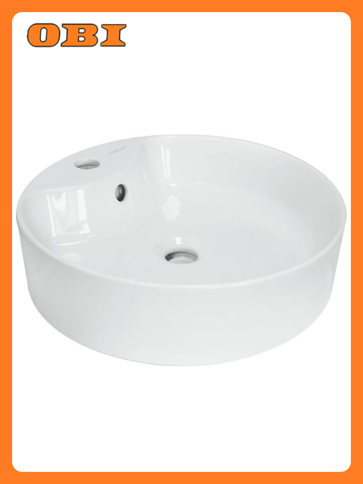 Умывальник SANITA LUXE BEST SHELF, накладной, круглый, белый