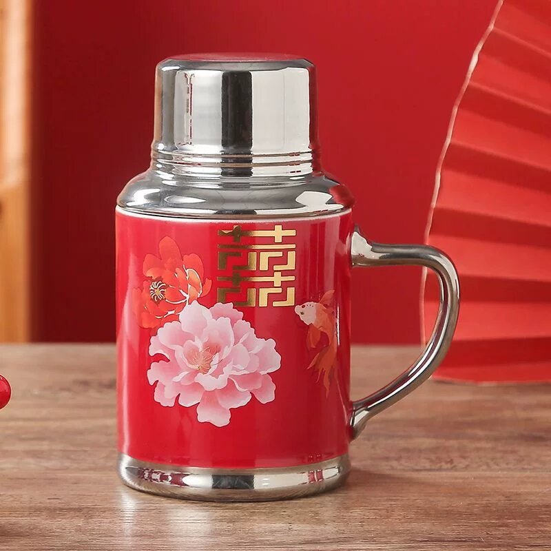 Китайский традиционный чайник для горячей воды для дома, свадебных торжеств, ретро-термочайник, классический