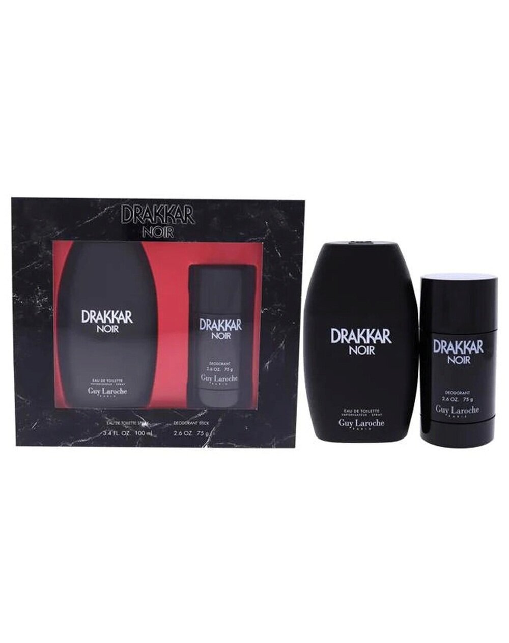 Набор подарочный мужской GUY LAROCHE туалетная вода Drakkar Noir, 100 мл, дезодорант-стик 75 гр