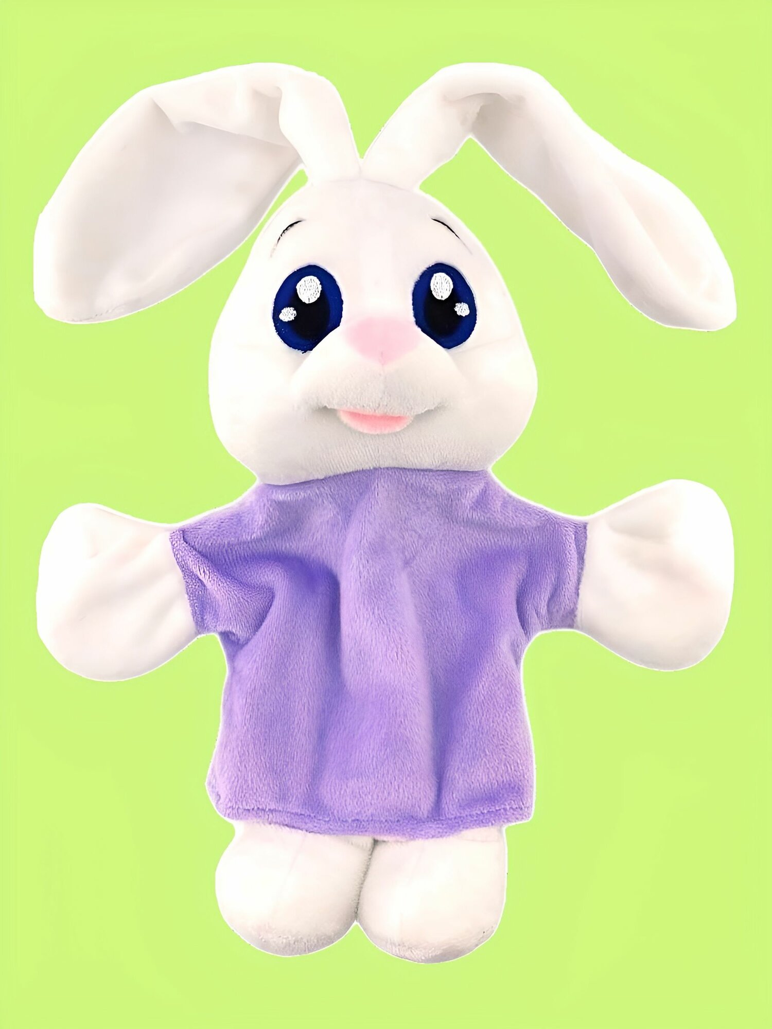 Кукла игрушка перчатка на руку для кукольного театра Зайка