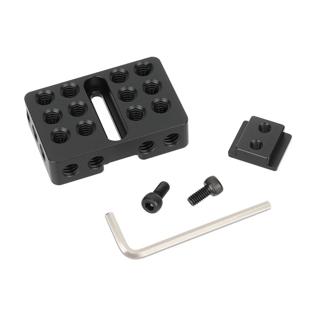 Опорная Плита Металлической Сырной Тарелки С Несколькими Отверстиями С Креплением Для Горячего Башмака и Отверстием с резьбой 1/4 Для Камеры, Монтажная Пластина Для Сырной Столешницы