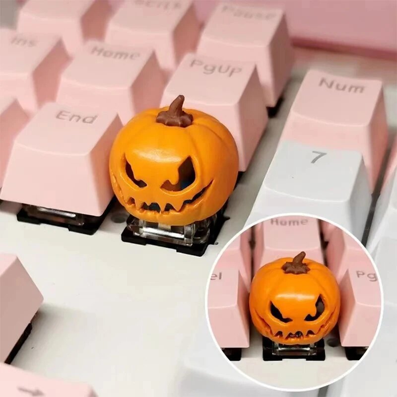 Колпачки Pumpkin, для клавиатуры, полупрозрачные, игровой дизайн