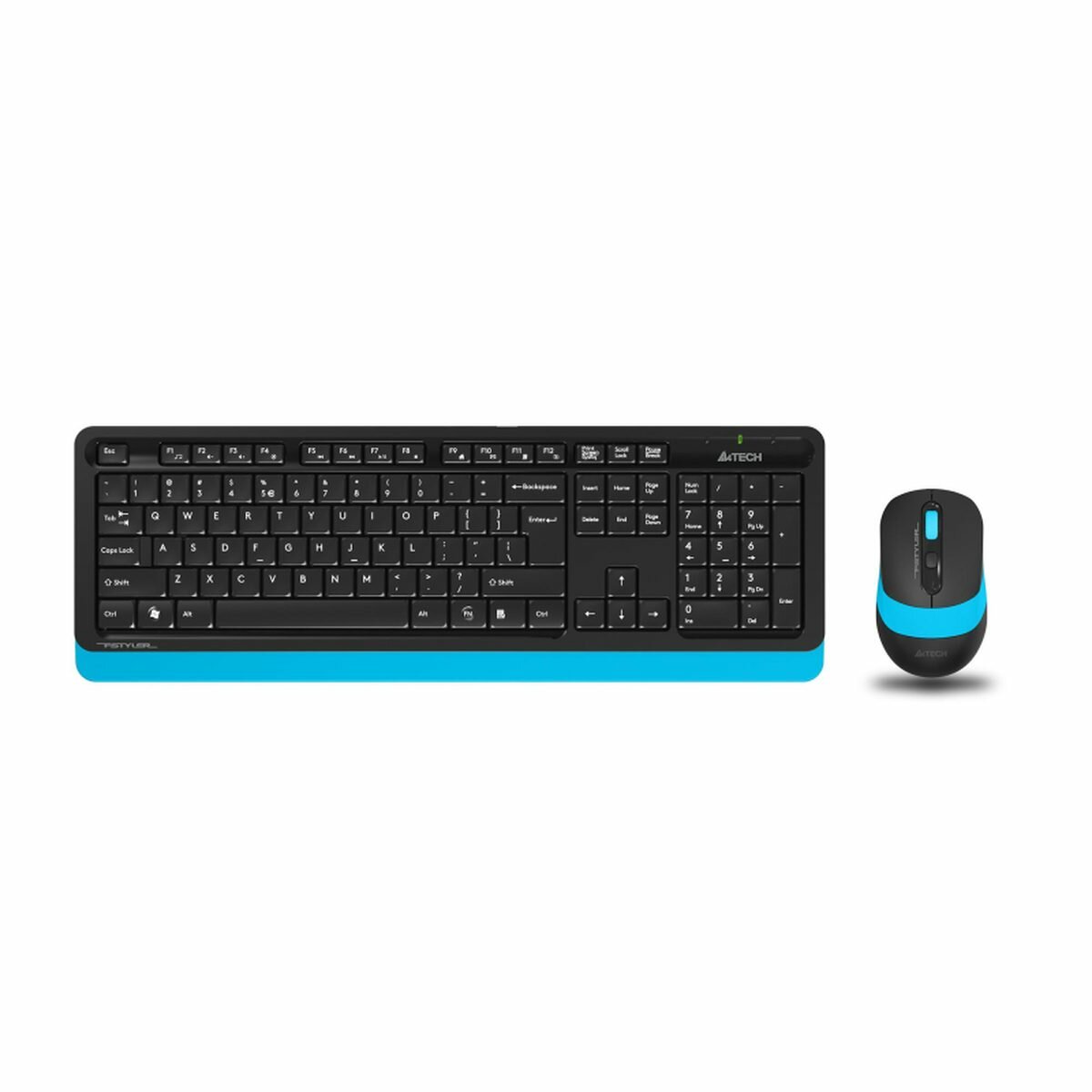 Набор клавиатура+мышь A4Tech Fstyler FG1010, черный/синий (1791255), 10 уп.