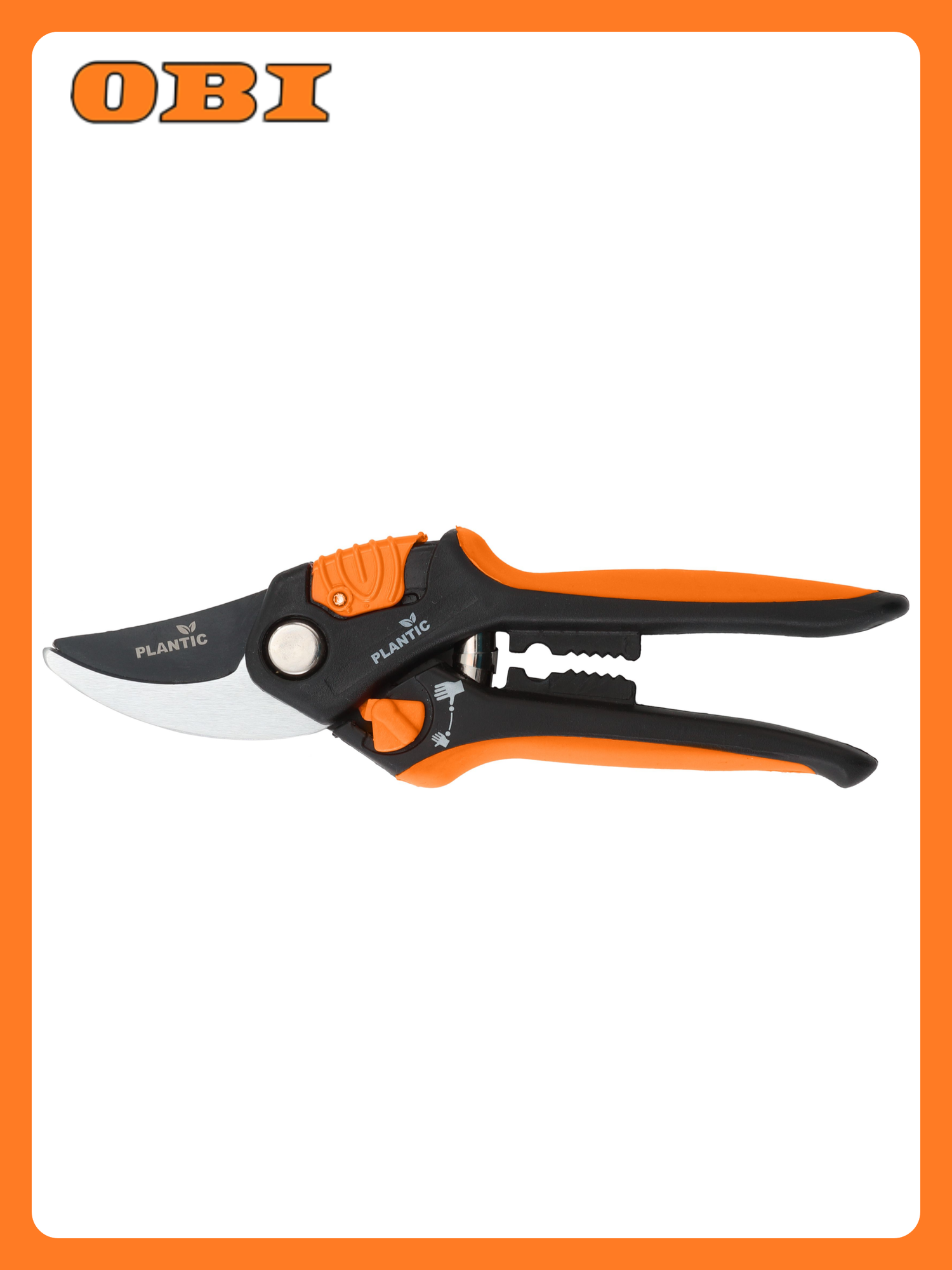 Секатор Plantic P308, плоскостной, с силовым механизмом, с регулировкой, с защитным покрытием