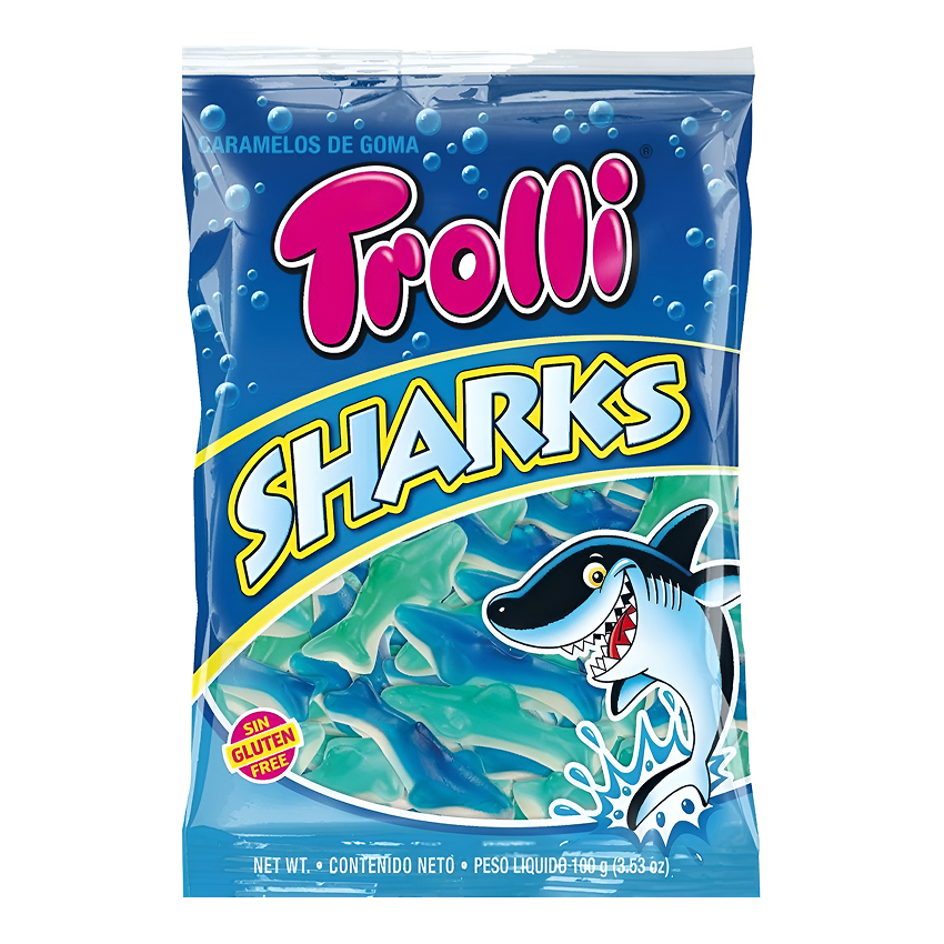Trolli жевательный мармелад Акула 100 гр