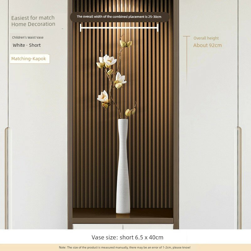 Креативная керамическая ваза в стиле лайт-люкс для прихожей, под телевизор, высококачественный декор для дома.