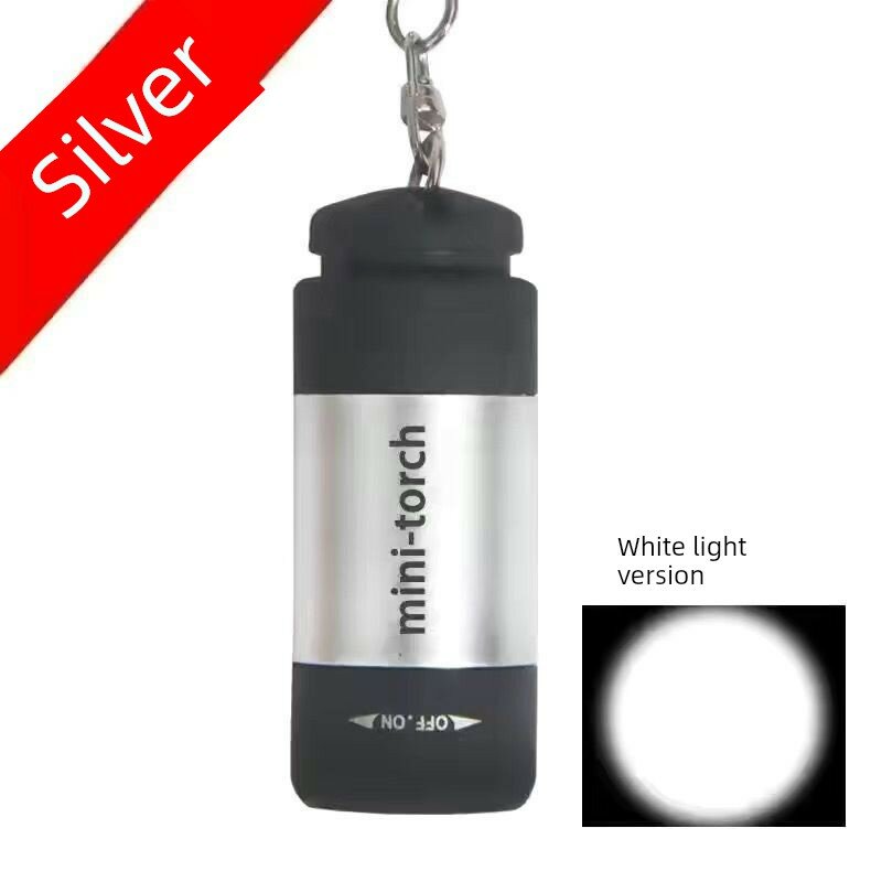 Мини-фонарик LED, мощный свет, бытовой, с USB-зарядкой, портативный, для студентов, маленький фонарик, фонарик-брелок