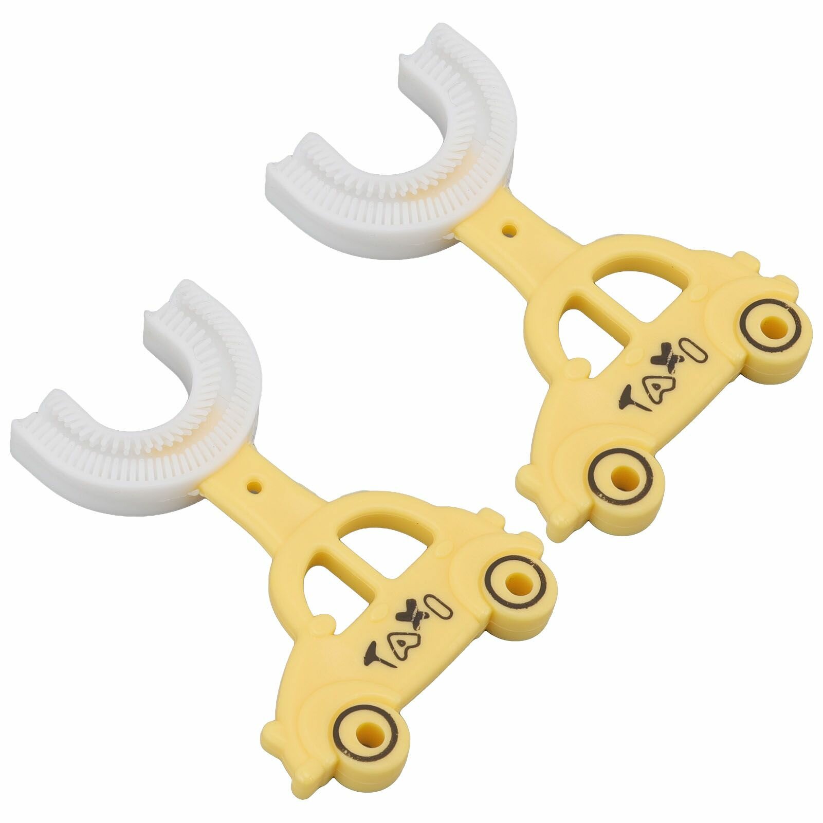 2 шт. U-образных зубных щетки, силиконовые, машинки