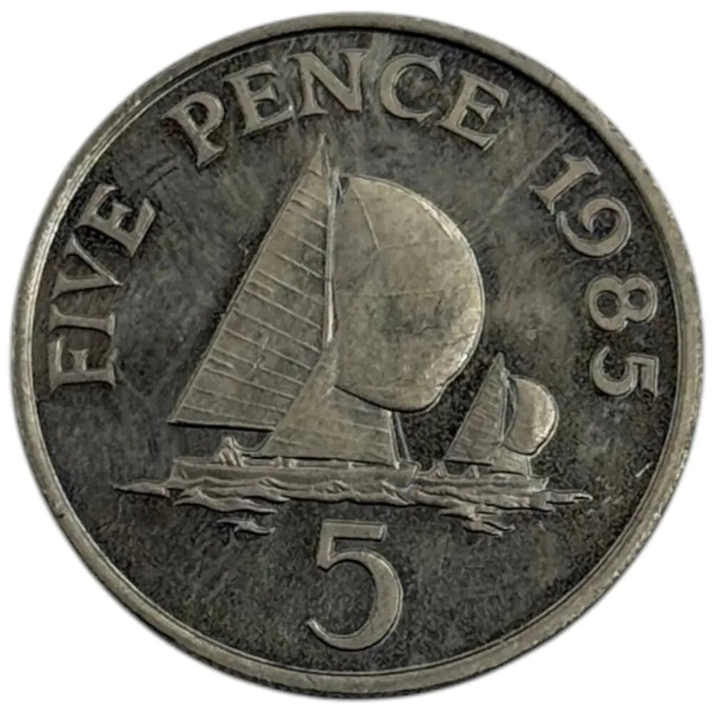 Гернси 5 пенсов 1985 г.