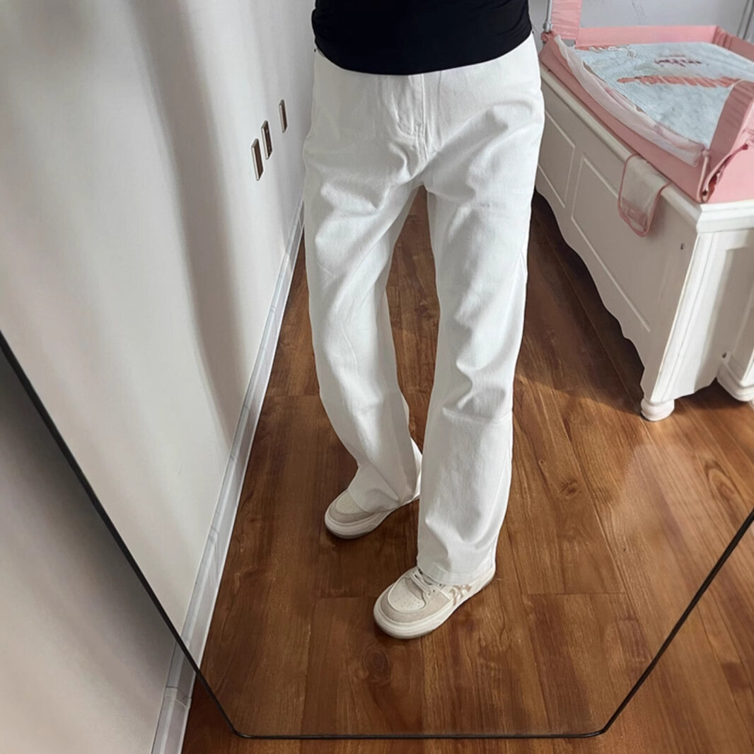 Тренд RONG CH Мужские Джинсы Разорванные Карго Зима Свободные Хип-Хоп Деним, Размер_L