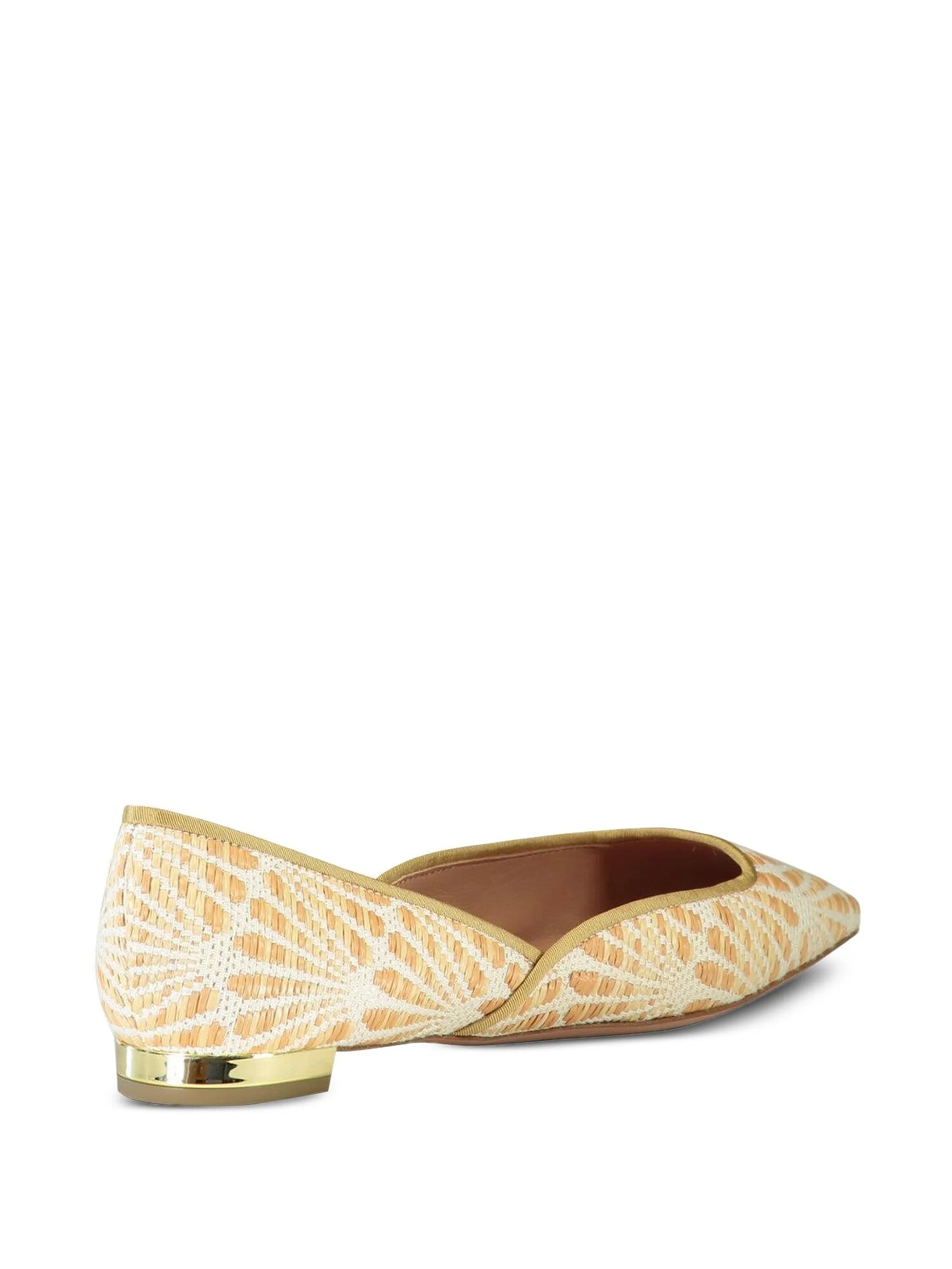 Туфли Aquazzura Maia raffia flat pumps, размер 36.5, разноцветный — фото 1