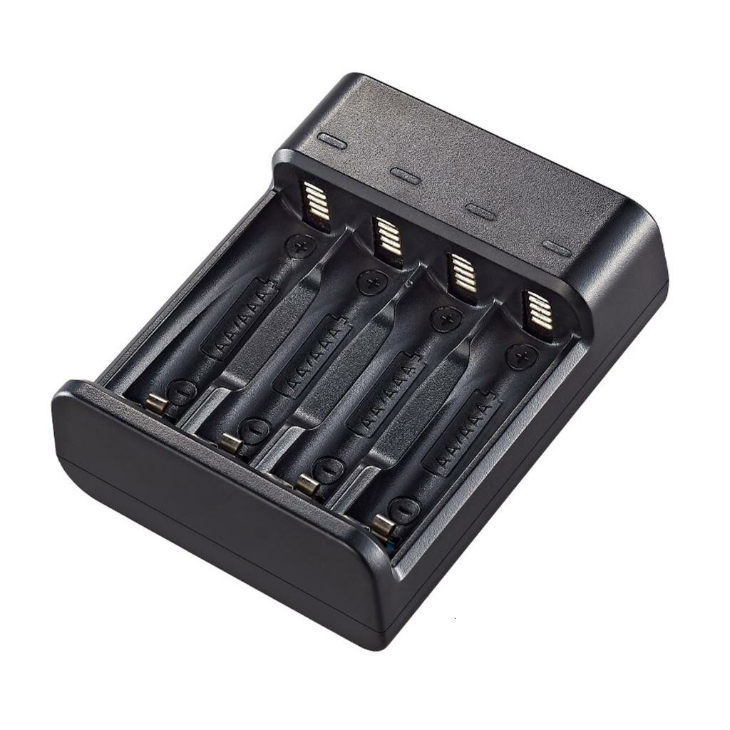 Зарядная станция для литиевых батарей 1.5В, 4 отсека, USB
