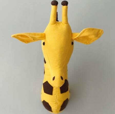 Настенное украшение в виде головы животного в скандинавском стиле для детской комнаты и детского сада, настенный декор