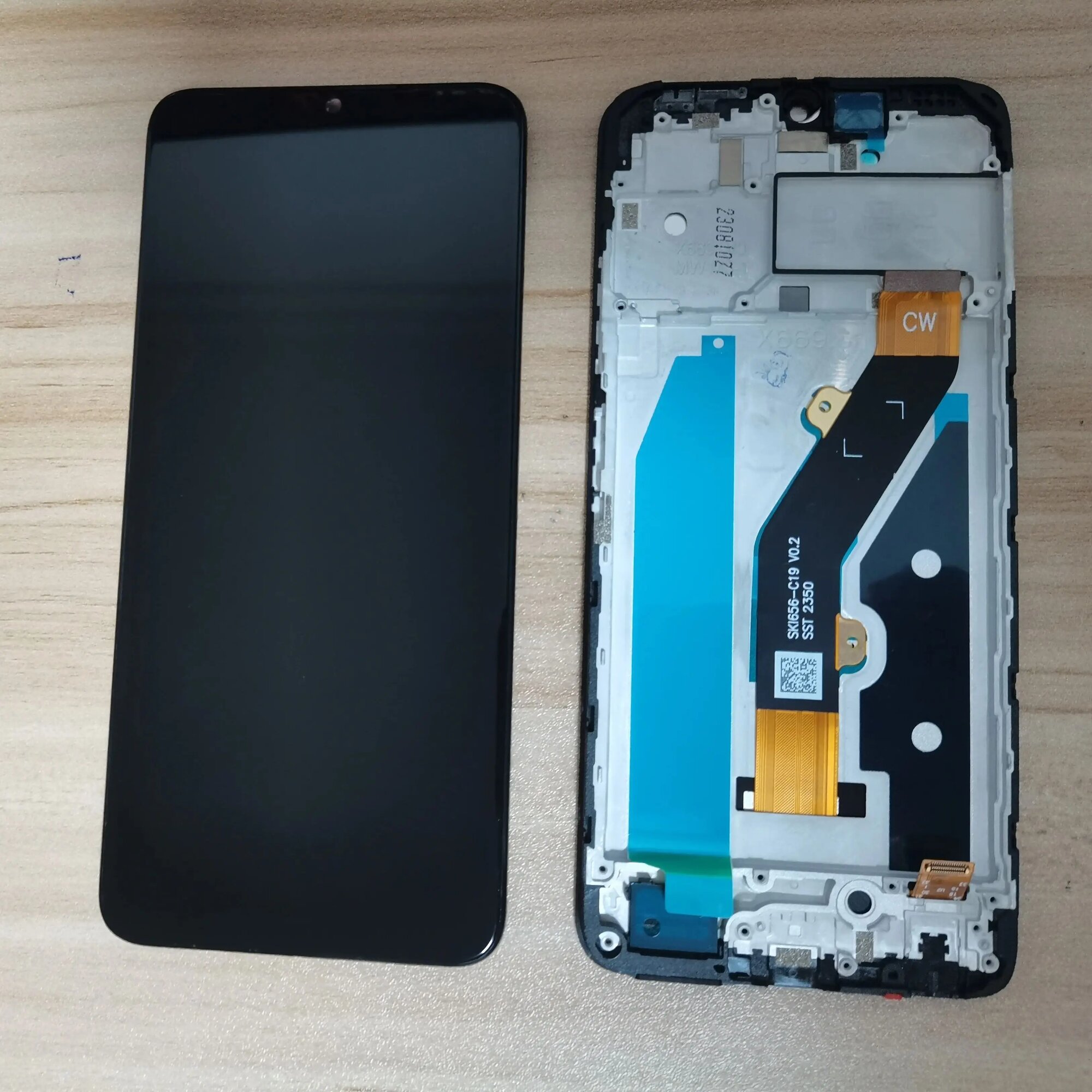 6,56 "для Infinix hot 30i ICD дисплей с сенсорным экраном дигитайзер для Infinix hot 30I With Frame