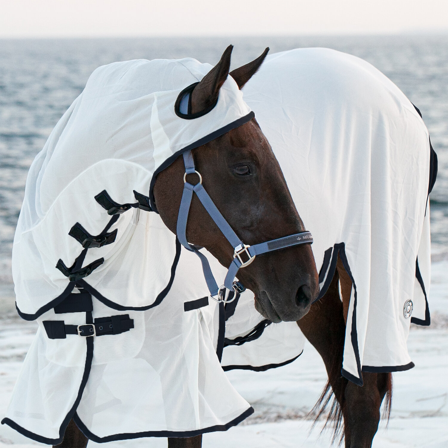 Попона антимоскитная со вшитым капором, отверстие для ушей (размер 165)