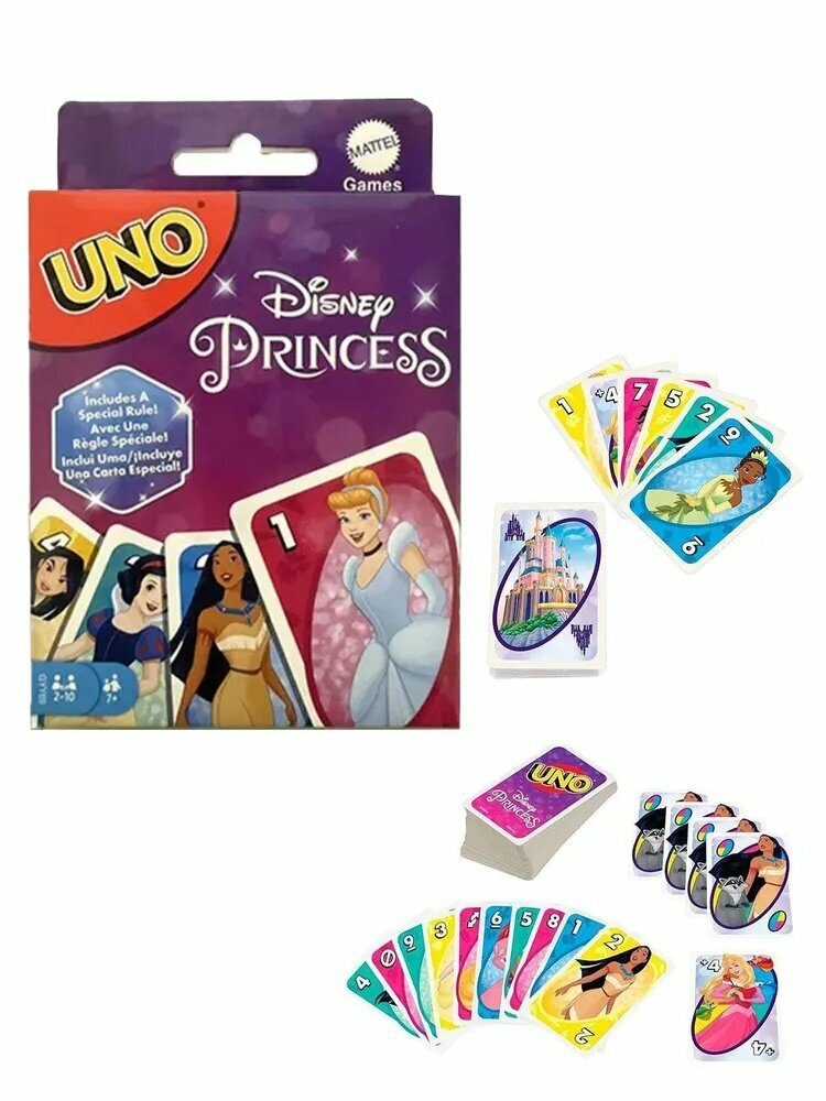 Настольная игра Уно Белоснежка для детей карточная игра UNO Disney Princess
