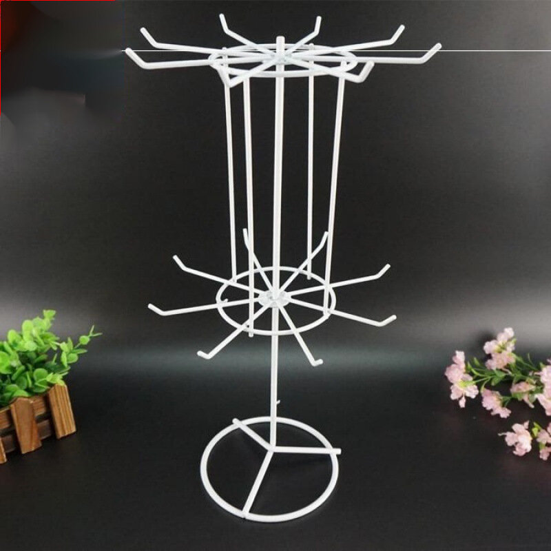 Вращающаяся подставка для ювелирных изделий, подвесная подставка для цветов, стойка для цветов, доска для демонстрации товаров для девочек, подставка для серег