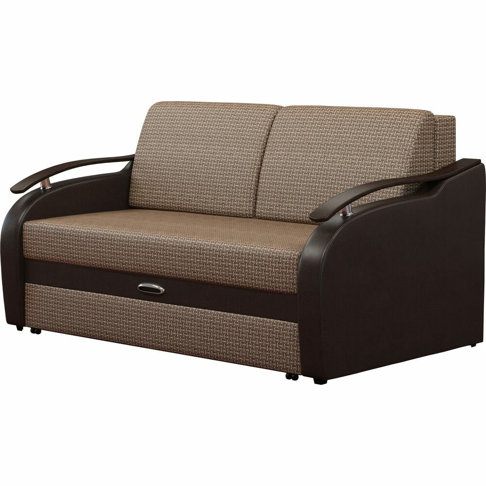 Выкатной диван МебелПром Наташа 140 ДН волна 12