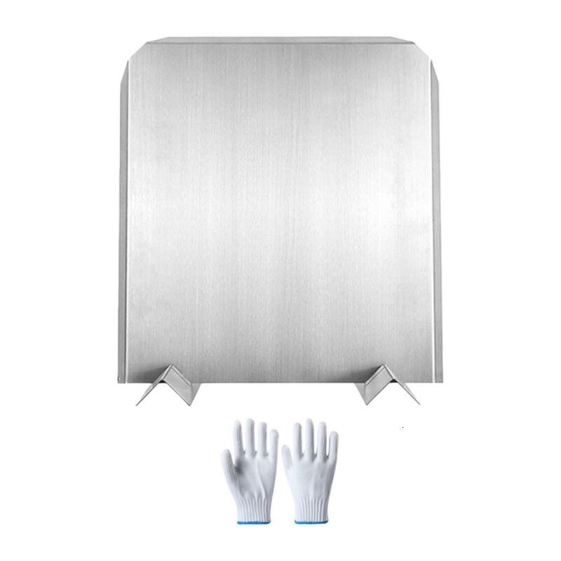 Плита для удержания тепла в камине, сталь, с перчатками