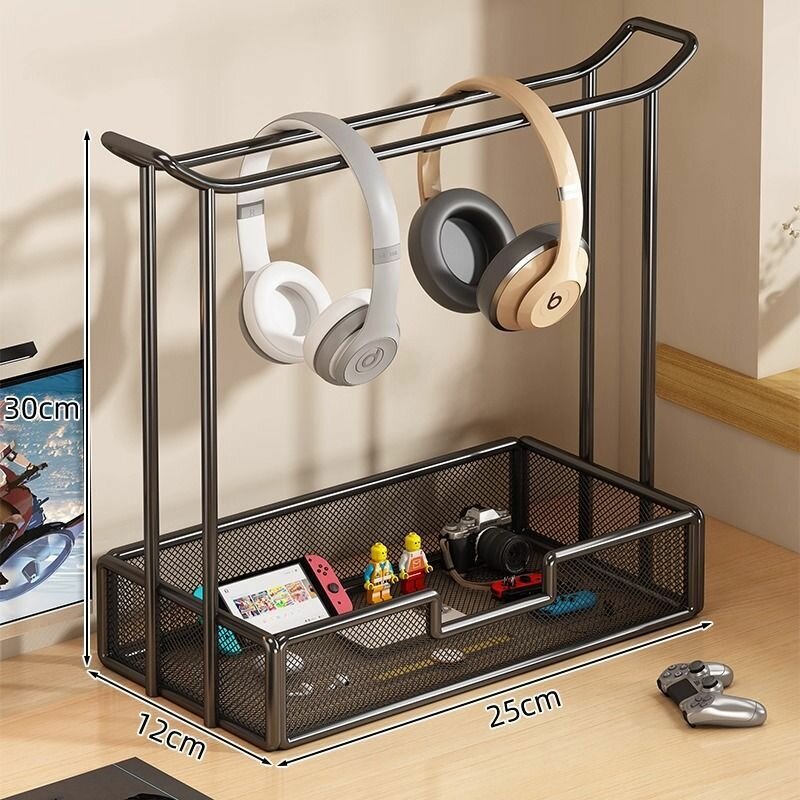 Подставка для наушников, креативный держатель для AirPods Max, настольный крючок для игровой гарнитуры, металлическая стойка для хранения