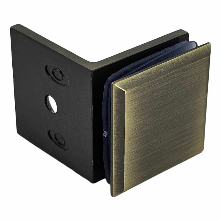 Коннектор стена - стекло угол 90 для душевой кабины, бронза