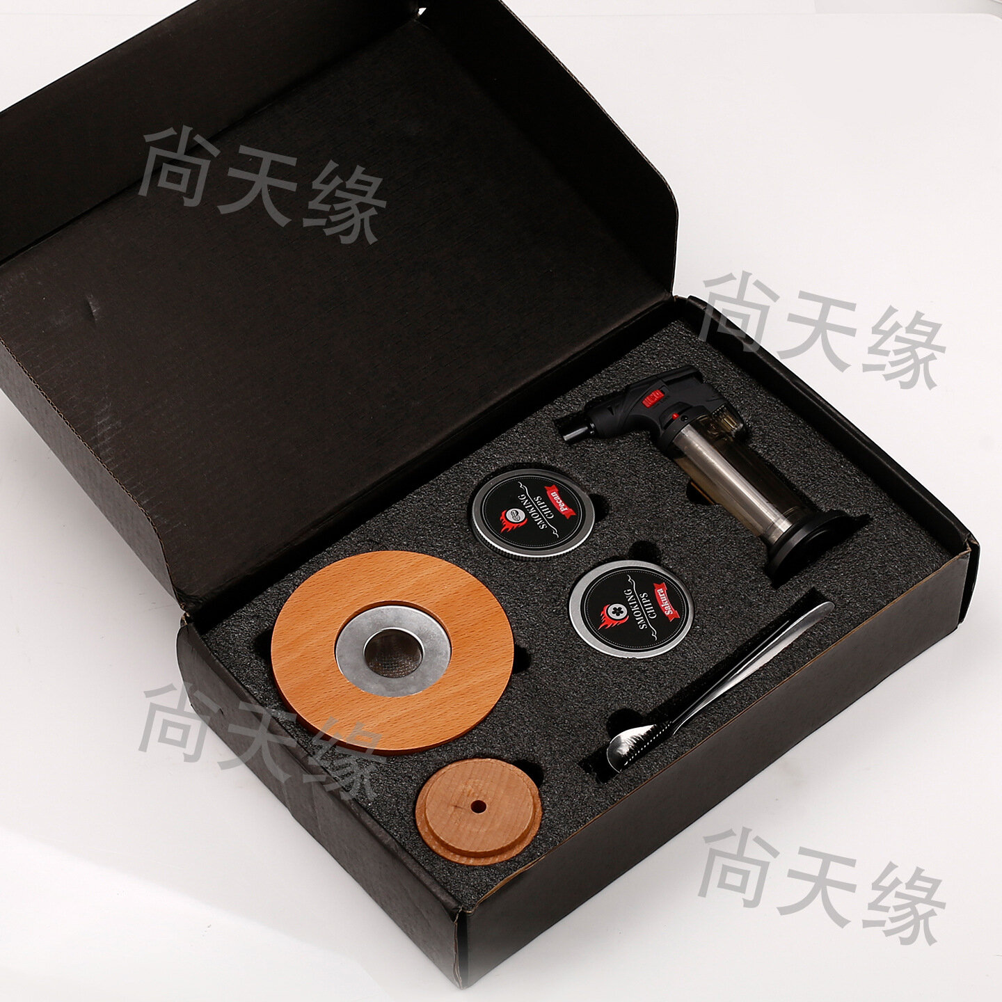 Набор для копчения виски: контейнер для копчения из массива дерева в форме НЛО, миксер для древесных щепок для копчения спиртных напитков, фруктов и вина.