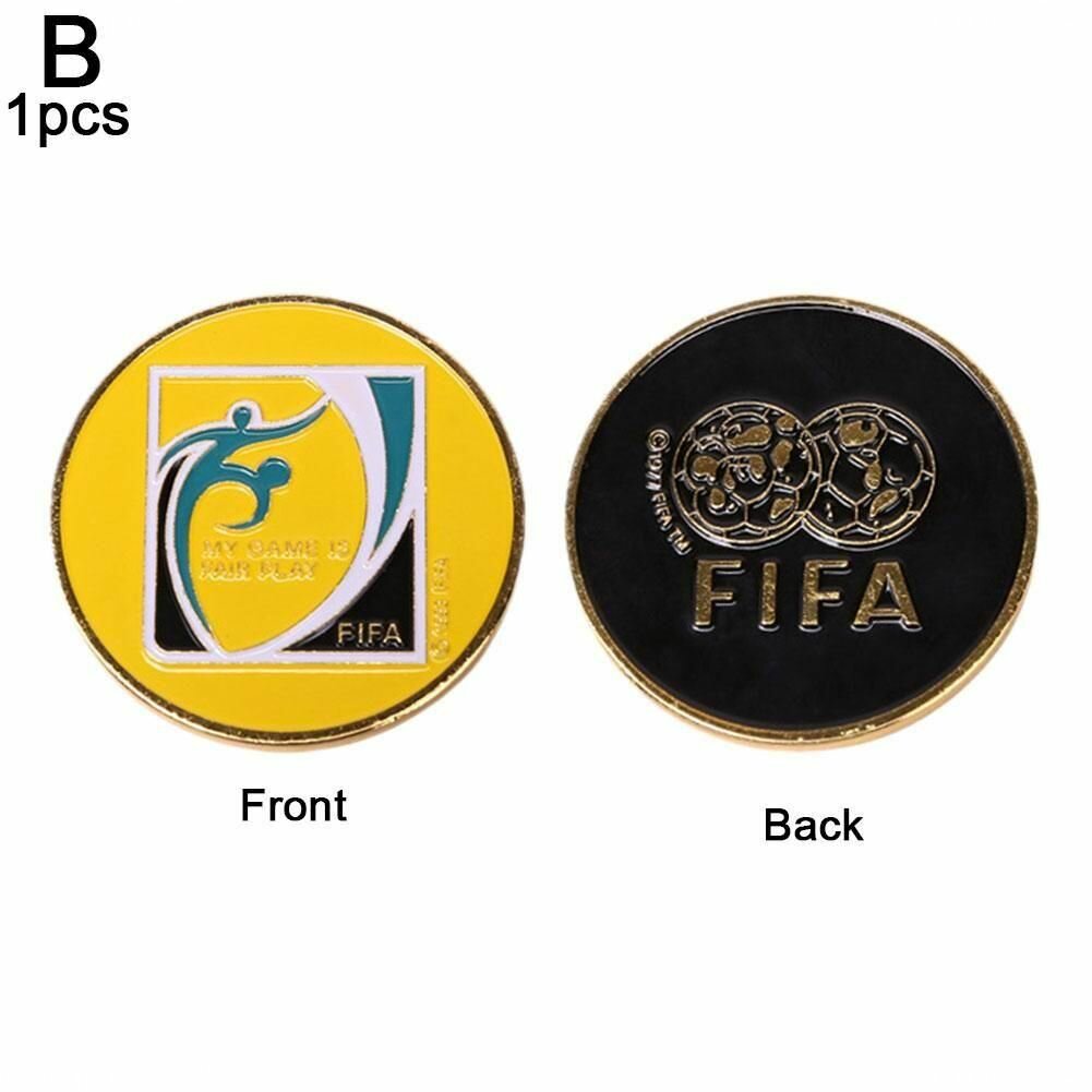 1 шт, спортивный футбольный узор, выбор края, монета, бросаемая судьей в сторону