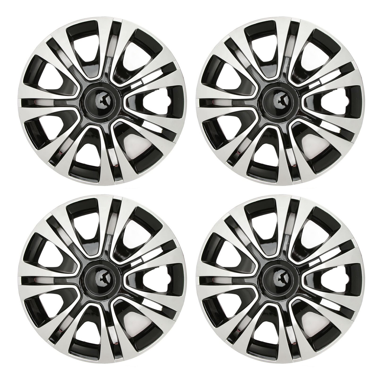 4PCS Hub Cap Black Silver Easy Установка защитная крышка колеса колес