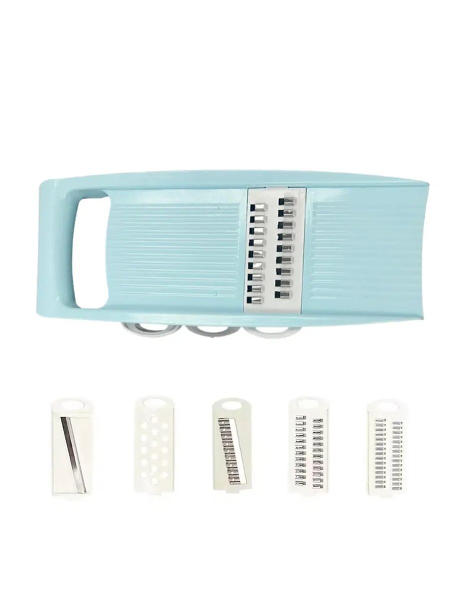 Терка-слайсер для овощей, 5 функций, легкая, пластиковая