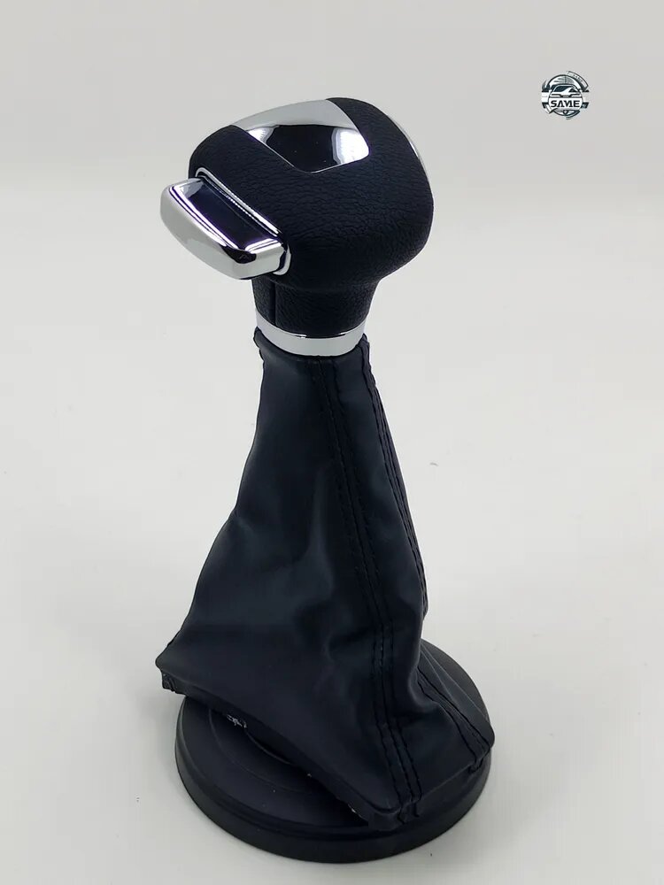 Ручка АКПП Skoda Octavia A5/Шкода Октавия А5(2004-2013) Кожаная, черная