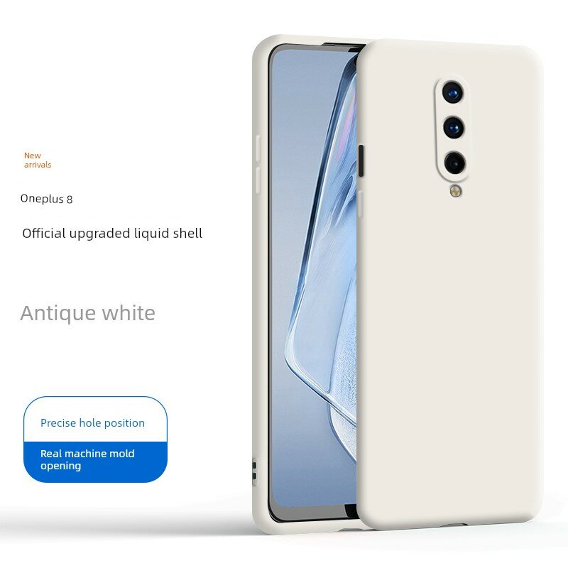 Чехол для OnePlus 8, 1+8, из жидкого силикона, 5G, полная защита объектива камеры, противоударный, унисекс, мягкий,