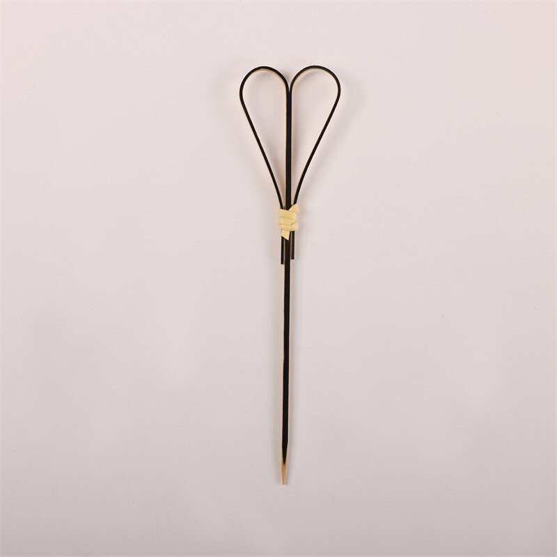 Бамбуковые вилки для фруктов, палочки для фруктов, палочки для коктейлей, палочки для цветов, фруктовые палочки, палочки для сахарной тыквы, одноразовые модные креативные бамбуковые палочки