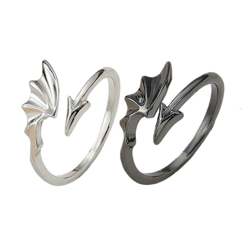 Кольца-крылья романтические готические, 1 пара