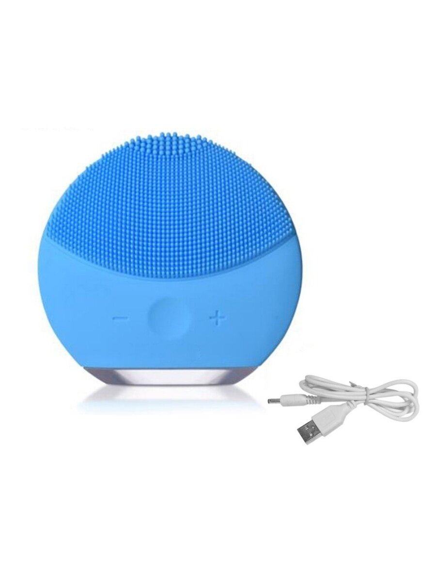 Щетка для лица / Щеточка для умывания и очищения / Силиконовая щетка / Электрический массажер для лица