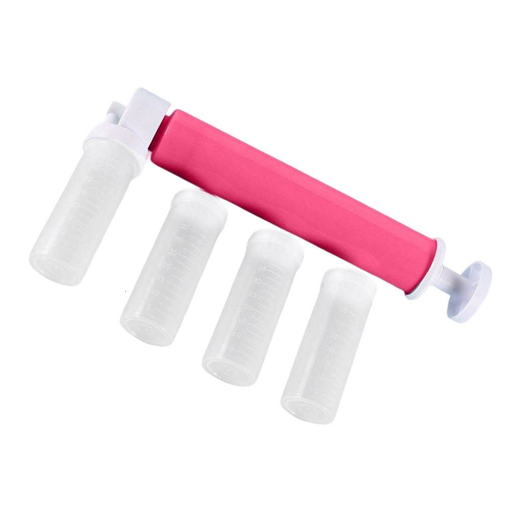 Портативный пластиковый инструмент для декорирования тортов, Розово-красный