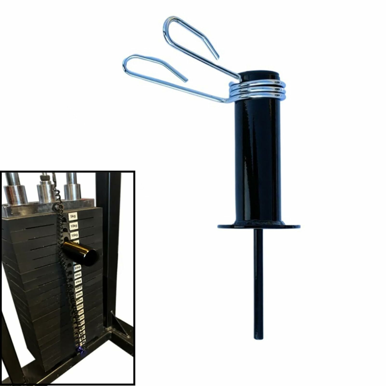 Штыревой фиксатор для грузоблока силового тренажера с магнитом