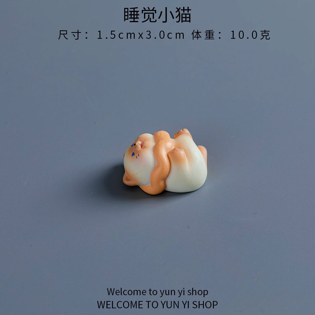 Маленькая сиамская кошка для декора компьютера, монитора телевизора, автомобильной навигации, приборной панели, миниатюрного ландшафта, домашнего украшения
