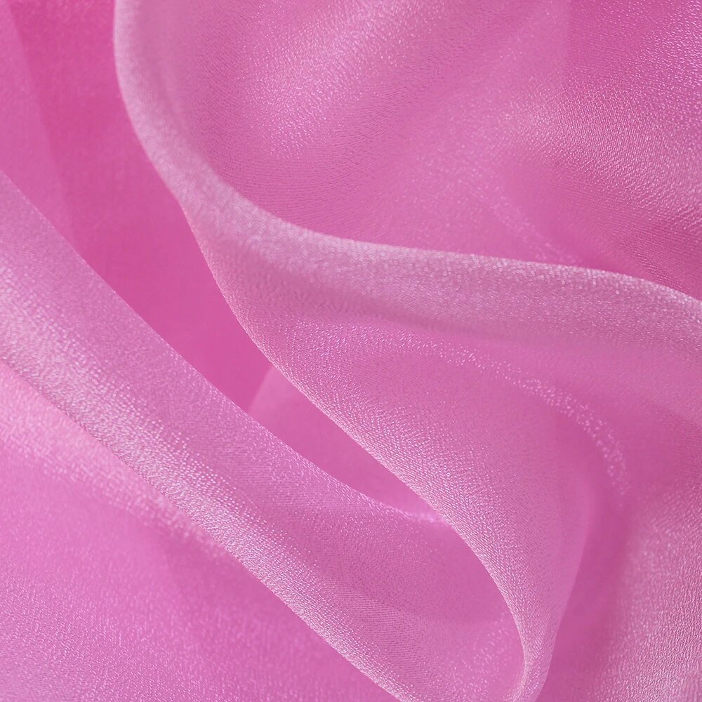 Блестящая органза для рукоделия Розовый, 100x 145cm, Розовый