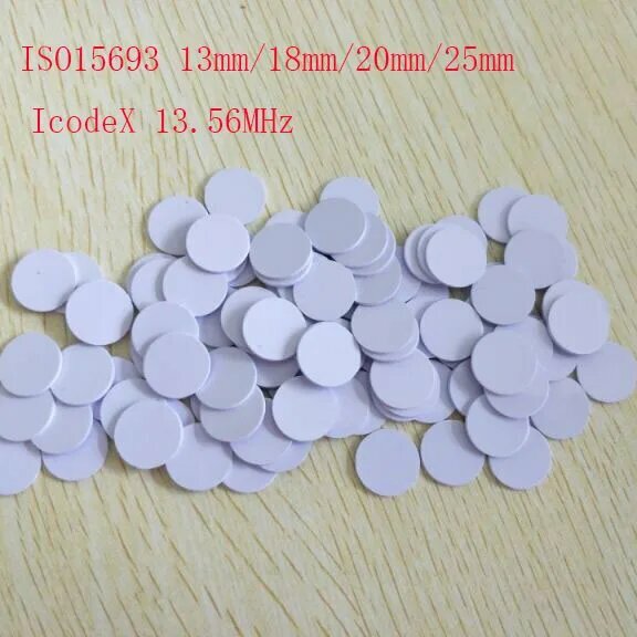 RFID-карты Rodanliu ISO15693 PVC, диаметр 30 мм