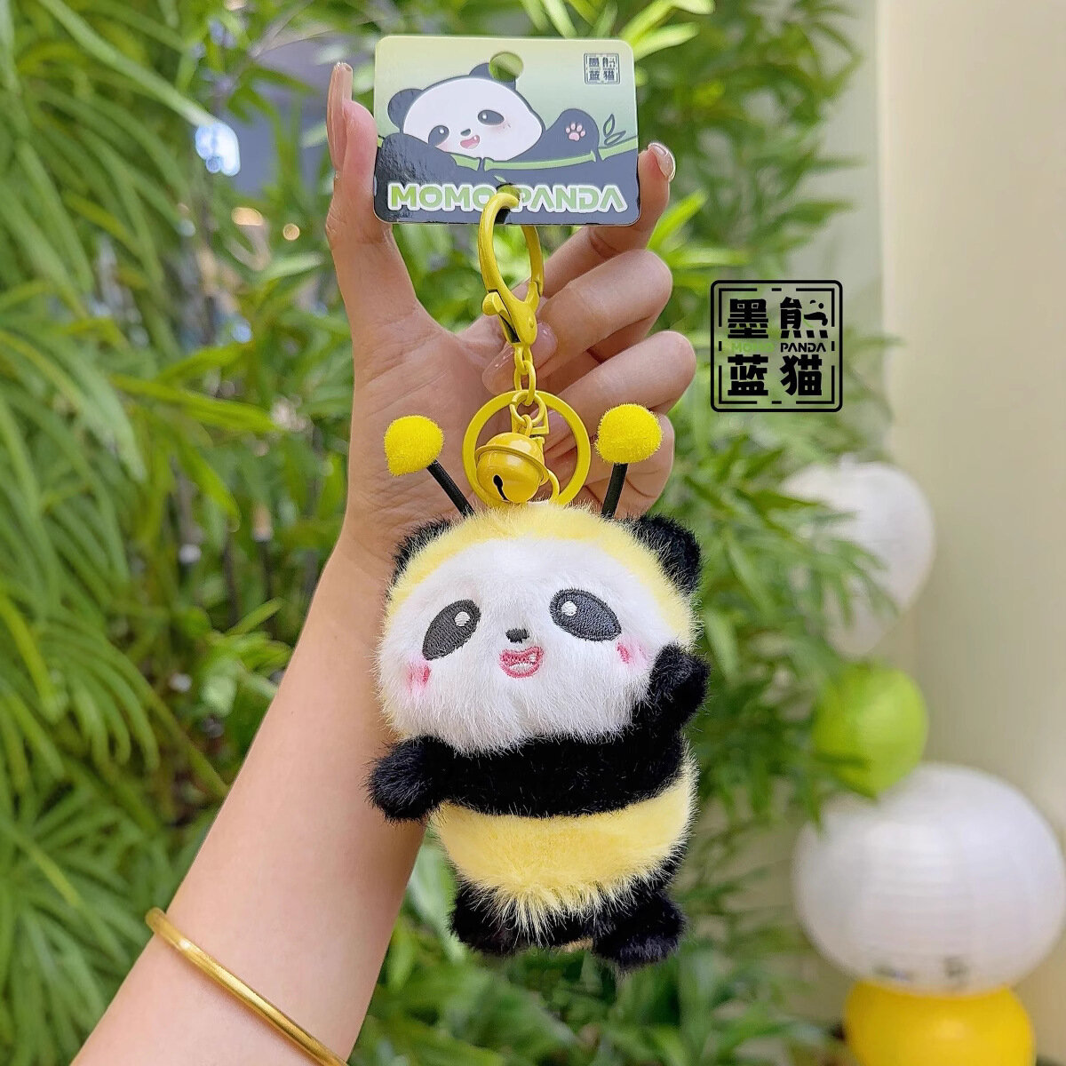 2026 Новейший креативный мультяшный плюшевый пандовый кулон, милый чернильный медведь, синий кот, брелок для рюкзака, декоративный подарок