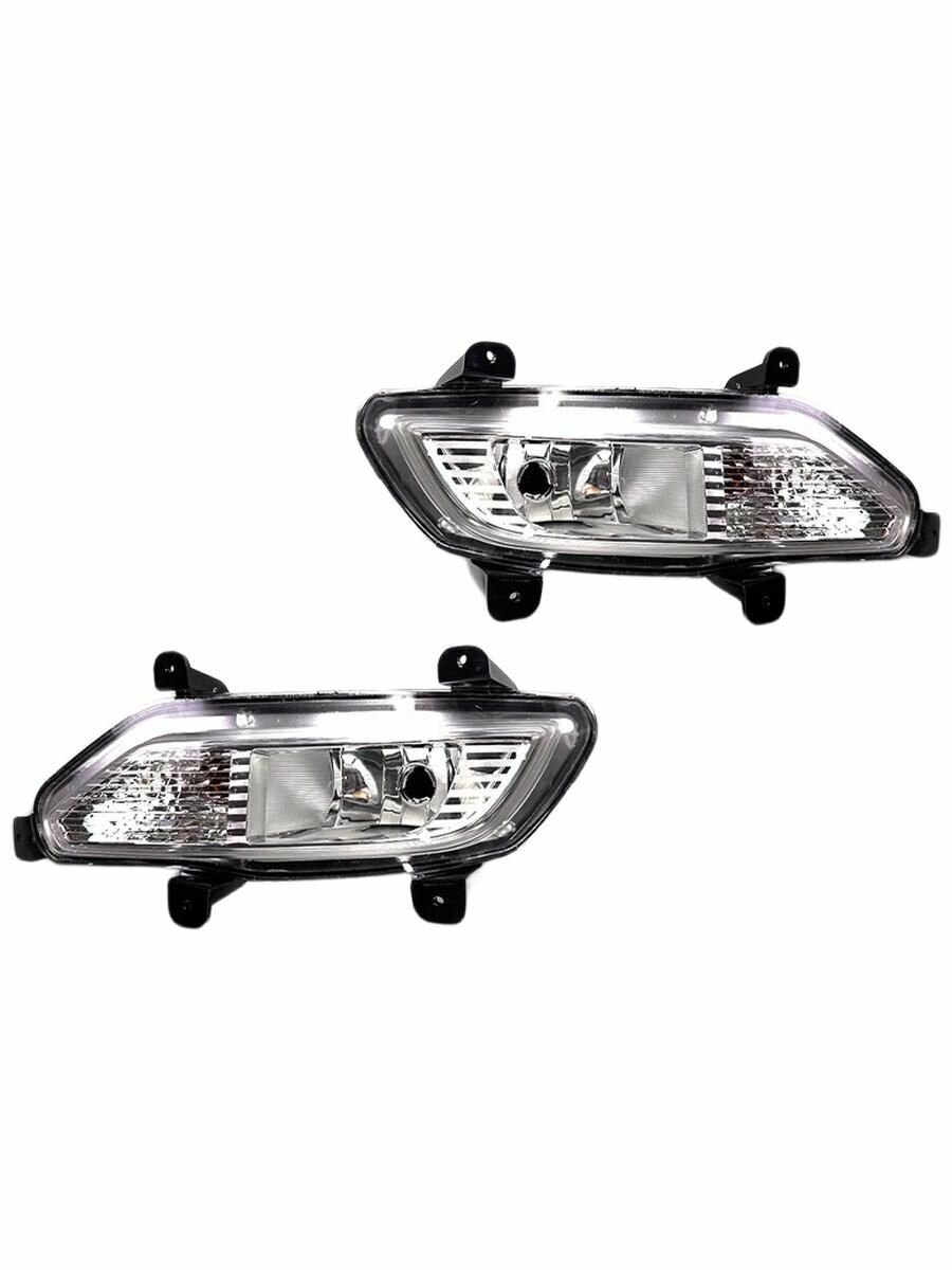 Фары автомобильные, Противотуманная фара, 2 шт, арт. Автомобильный передний бампер противотуманный фонарь для Daewoo Gentra Ravon Gentra 2013-2024 противотуманный фонарь