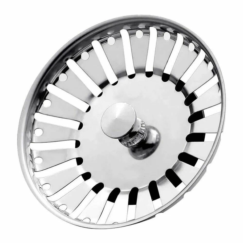 Сменный сливной фильтр для кухонной раковины 84 мм, пробка для слива отходов из нержавеющей стали