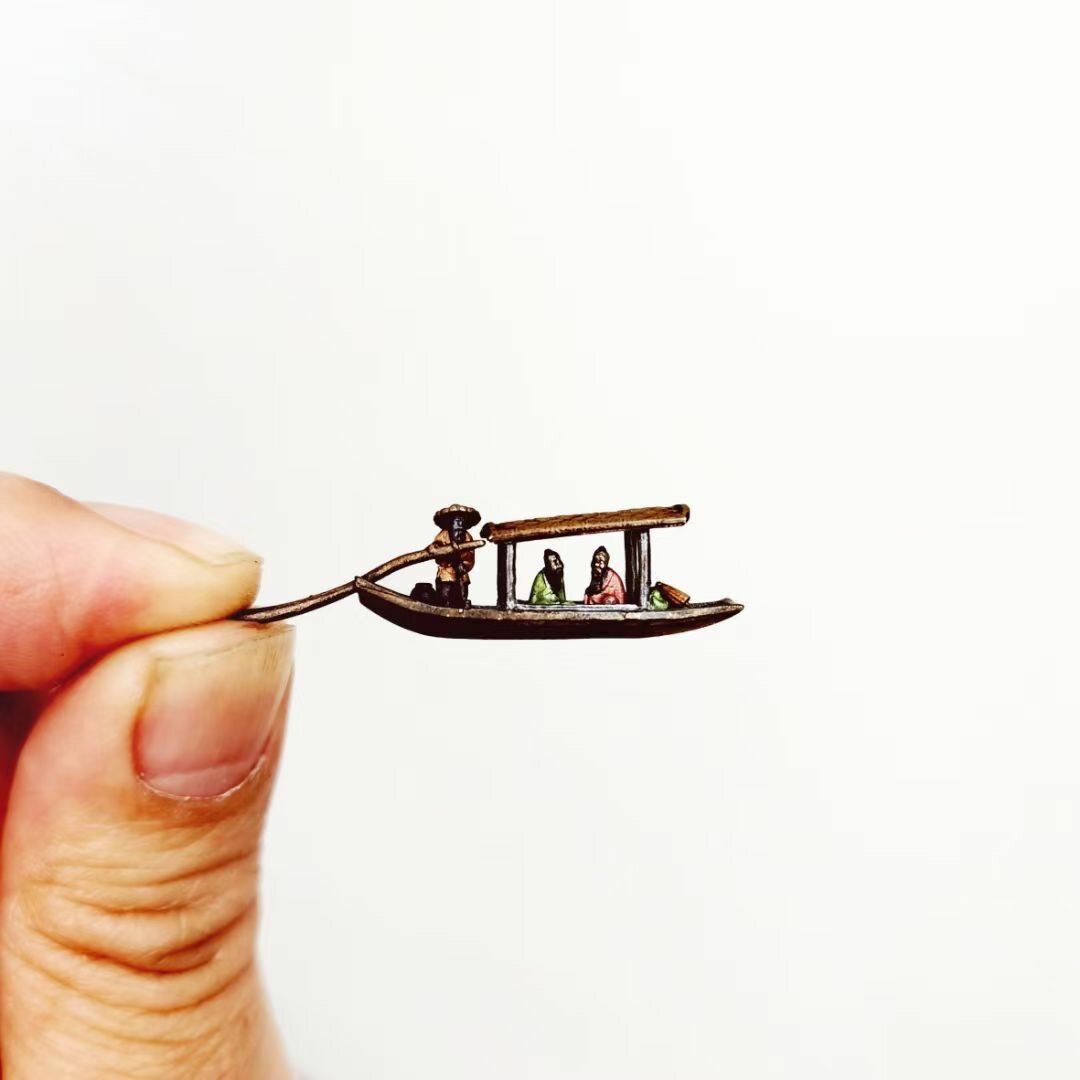 Рыболовная лодка, деревянный плот, чистый латунный окрашенный бонсай, каменная горка, сухой ландшафтный камень, аксессуары для микро-ландшафта, маленькие украшения