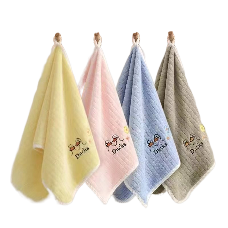 Милые детские полотенца для умывания, подходят для мальчиков и девочек, более впитывающие, чем чистый хлопок, мягче,