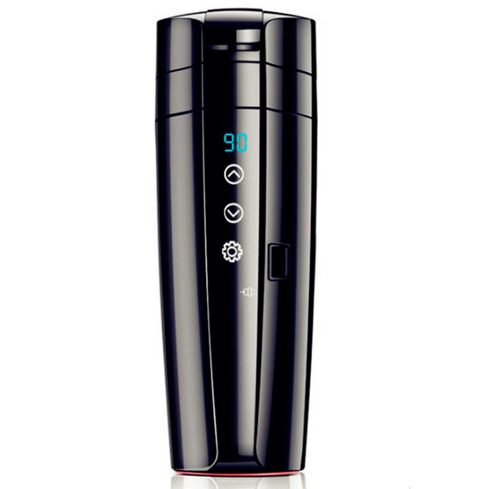 Портативная грелка для воды с цифровым дисплеем, Черный