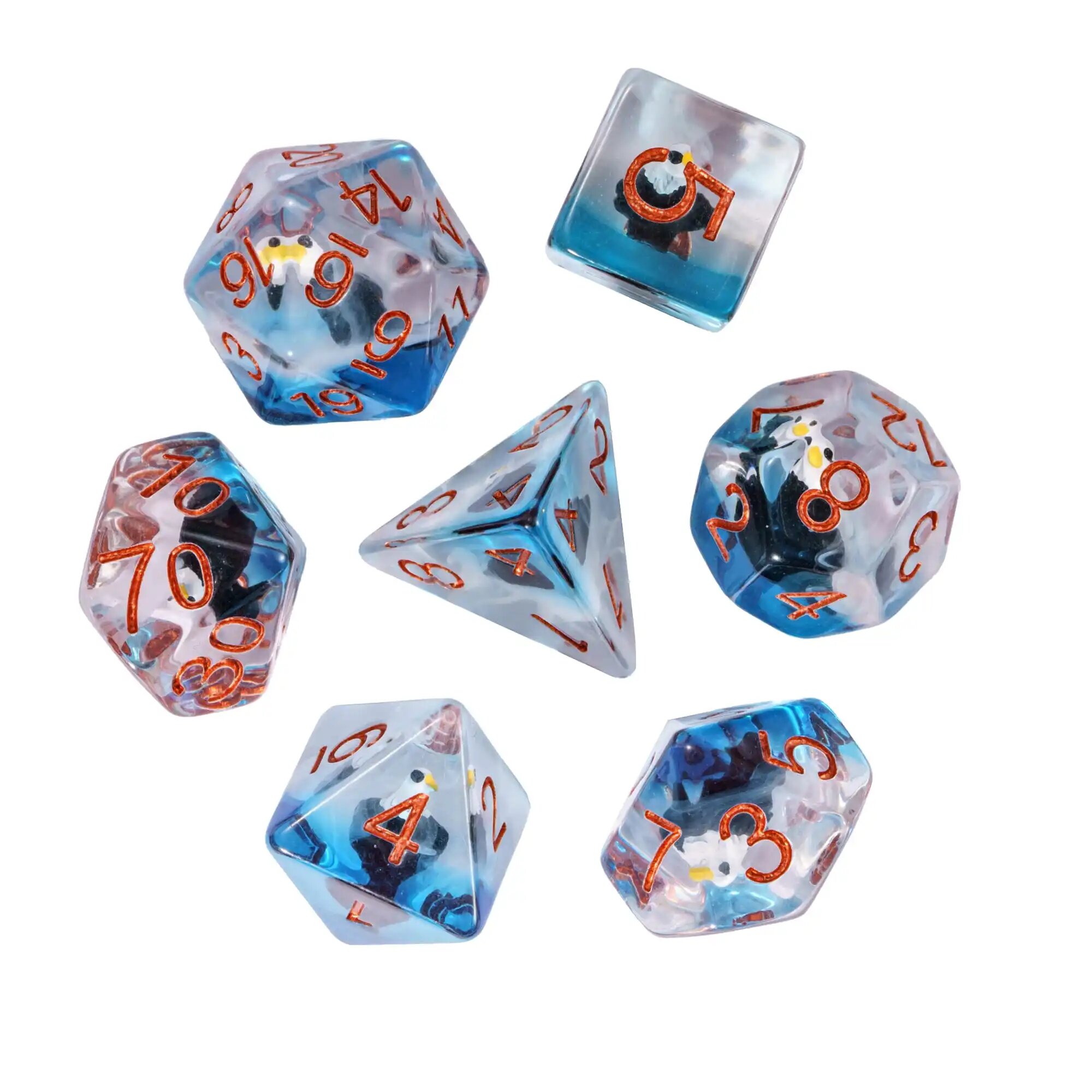 Набор кубиков D&D Cusdie White Eagle